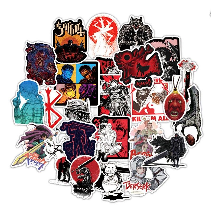 💰Comprar 25PCS Fantasy Adventure Anime BERSERK Kentarou Miura Stickers ...