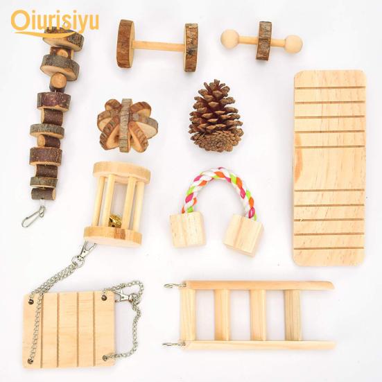 Buy Pet Hamster Rabbits Rats Dumbbell Unicycle Teeth Care Chew Exercise ...