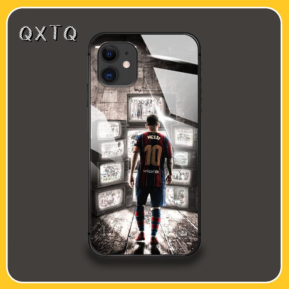 Buy Lionel Messi Football King Tempered Glass Phone Case Cover For ...