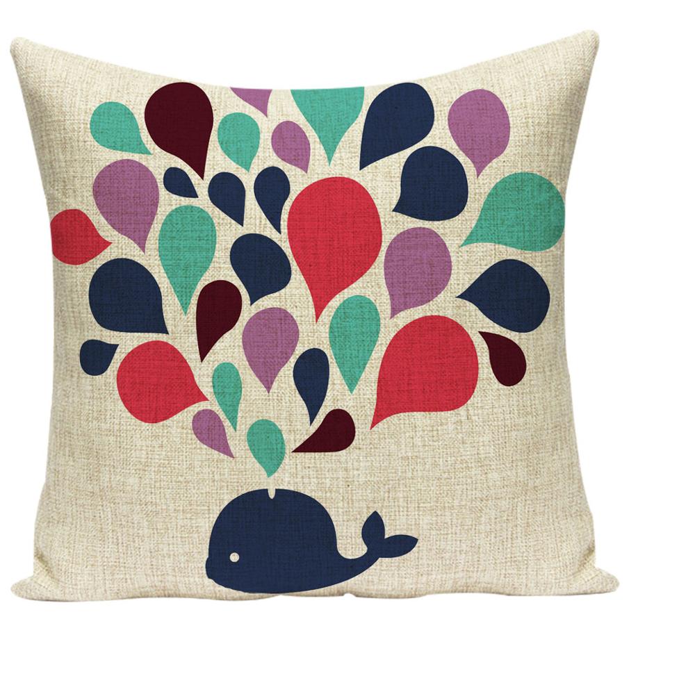 Buy Animal Cute cushion cover colorful cushions home decor Custom ...