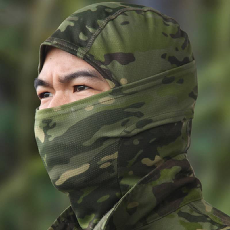 Military Camouflage Windproof Mask Full Face Neck Guard Masks Ninja ...