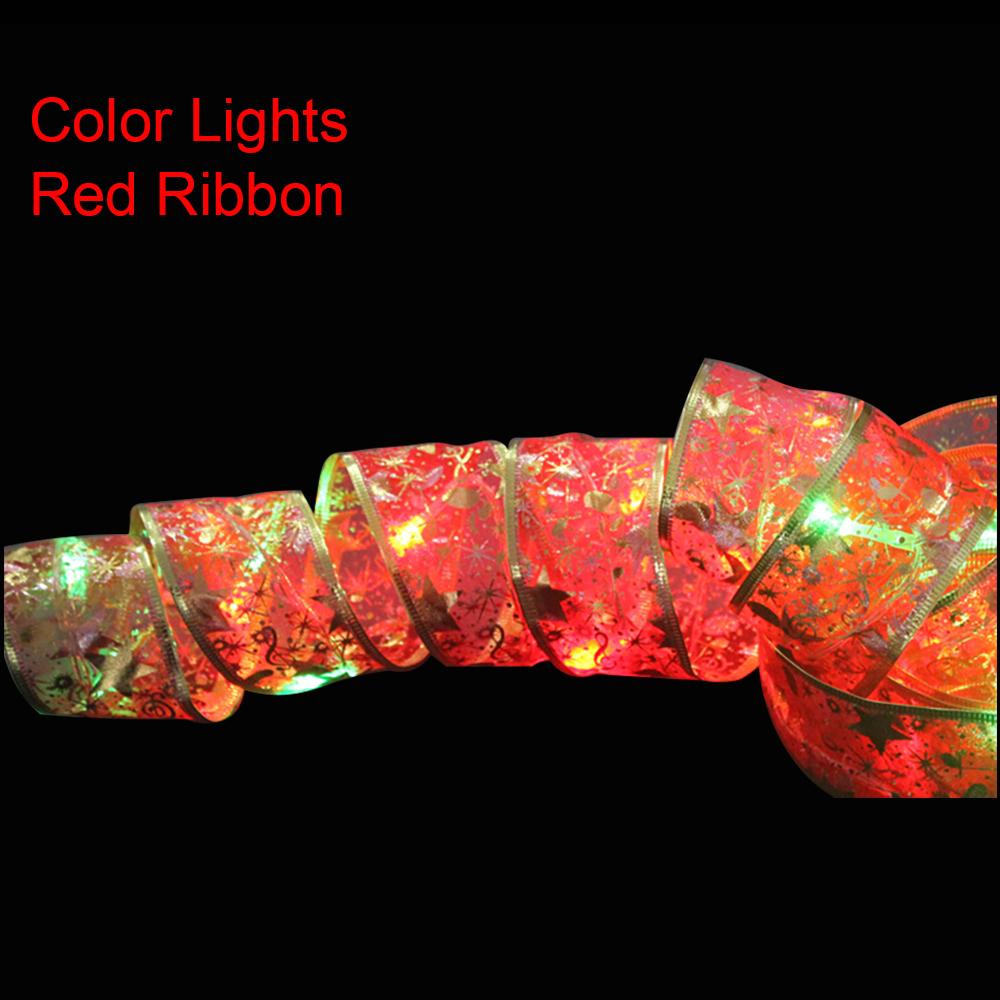 Buy Xmas Tree Ornaments Ribbon Lights Christmas Trees Decorations Led ...