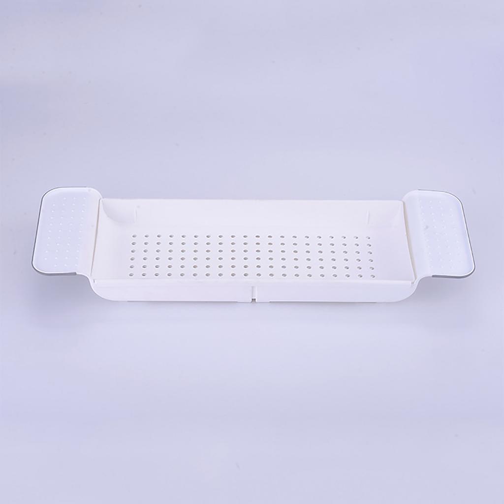 Buy EXpandable Bathtub Storage Rack Tub Stand Tray Table Bathroom ...