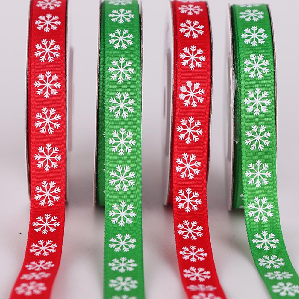 Buy 1CM Ribbon Snowflake Christmas Ribbon Christmas Ribbon Threaded ...