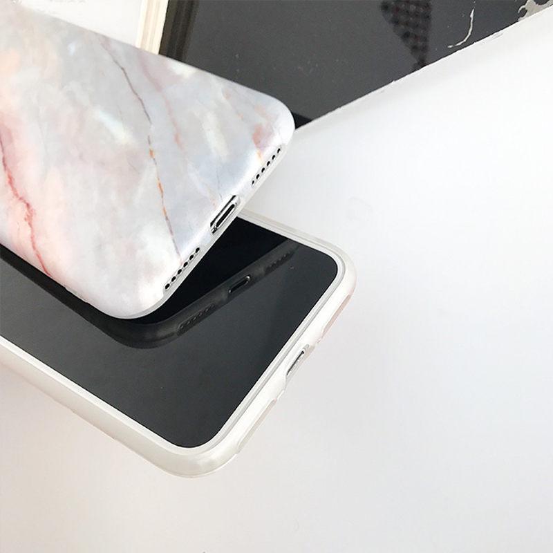 Fashion Retro Marble Texture Phone Case For iPhone 6 6S 7 8 X Plus Soft ...