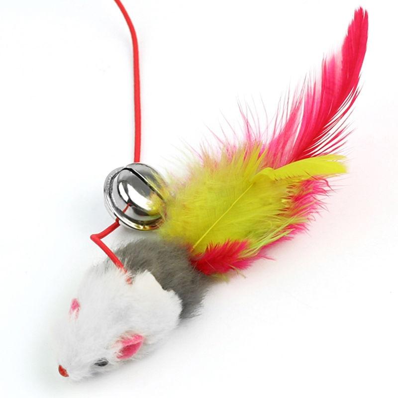 Buy Pet Cat Bell The Dangle Faux Mouse Rod Roped Funny Fun Play Playing ...