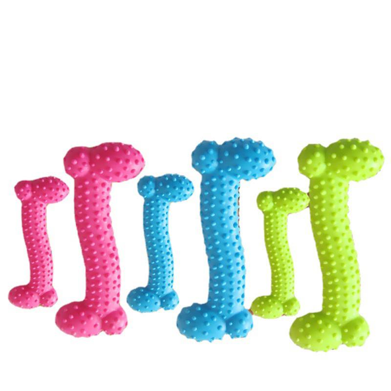 Buy Pet Dog Bone Toy Barbed Teether Toys Puppy Chewing Toy Random Color ...