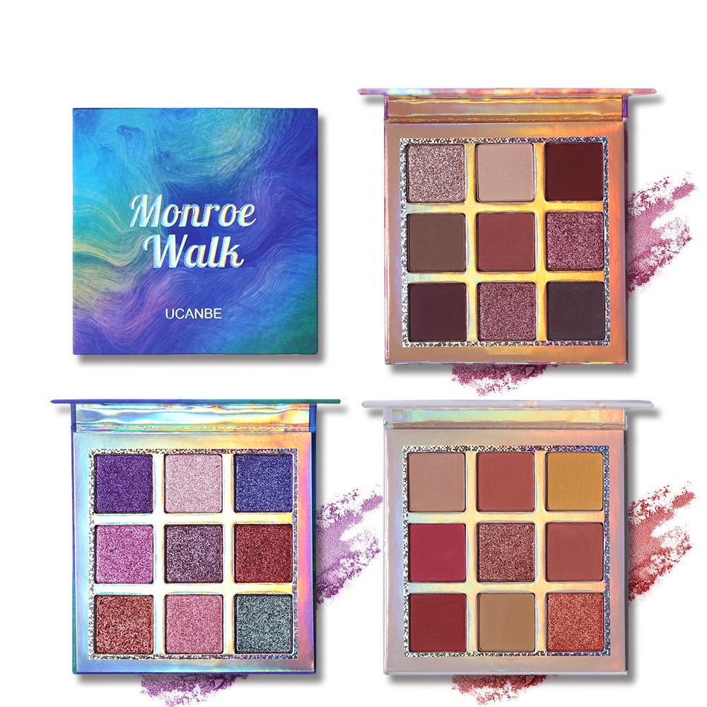 Buy 9 Color Eyeshadow Palette Shimmer Pigmented Eyeshadow Maquillage ...
