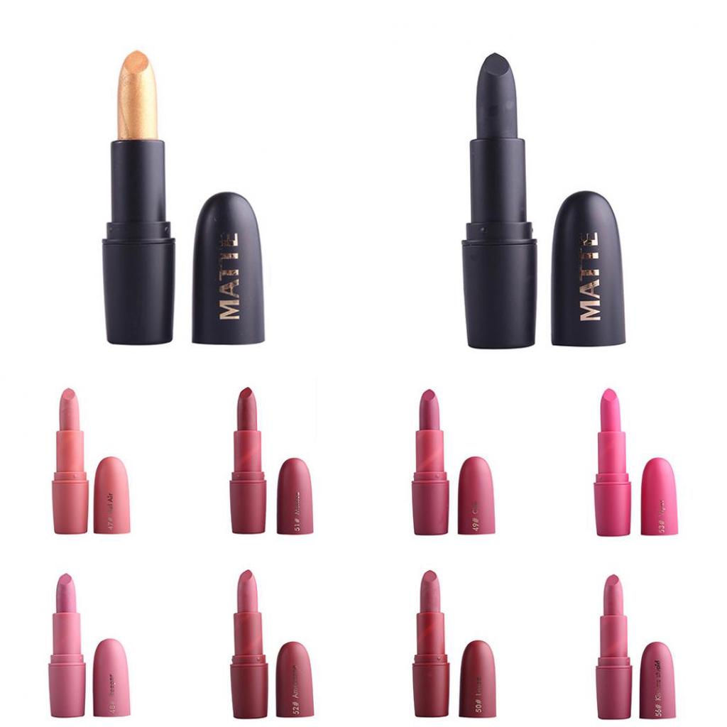 Buy Hot Women Matte Effect Bullet Shape Lipstick Beauty Cosmetic Make ...