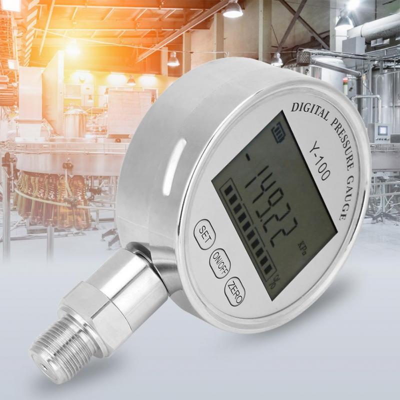 Y100 High Precision Digital Hydraulic Pressure Gauge Manometer Pressure ...