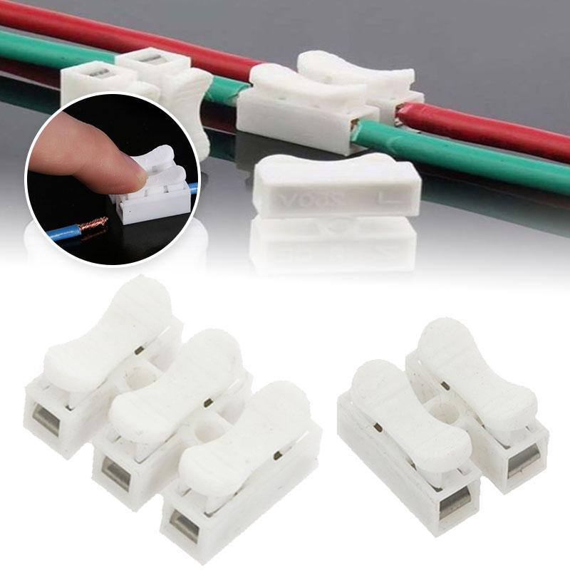 Buy 10/50 PCS No Soldering Welding Quick Cable Wire Connector Terminal ...