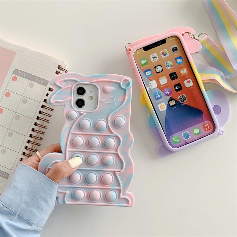 Buy Pop Bubble Fidget Toys Relieve Stress Phone Case For IPhone 12 11 ...