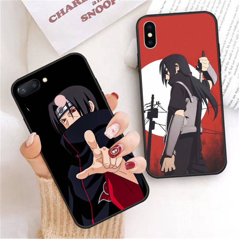 Buy DK-130 Uchiha Itachi Silicone Case For iPhone 7 12 13 14 Plus Redmi ...