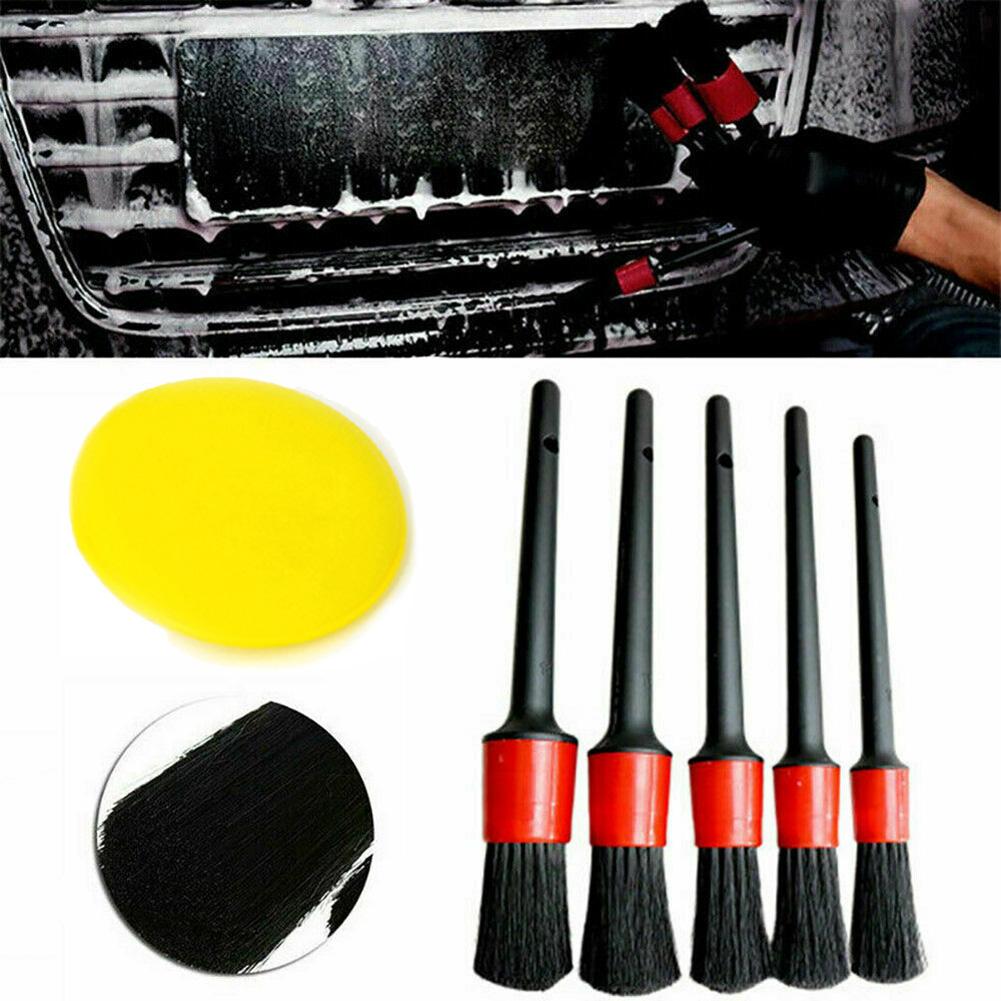 Buy Black & Red Brushes Brush Car Detail Detailing Emblems at ...