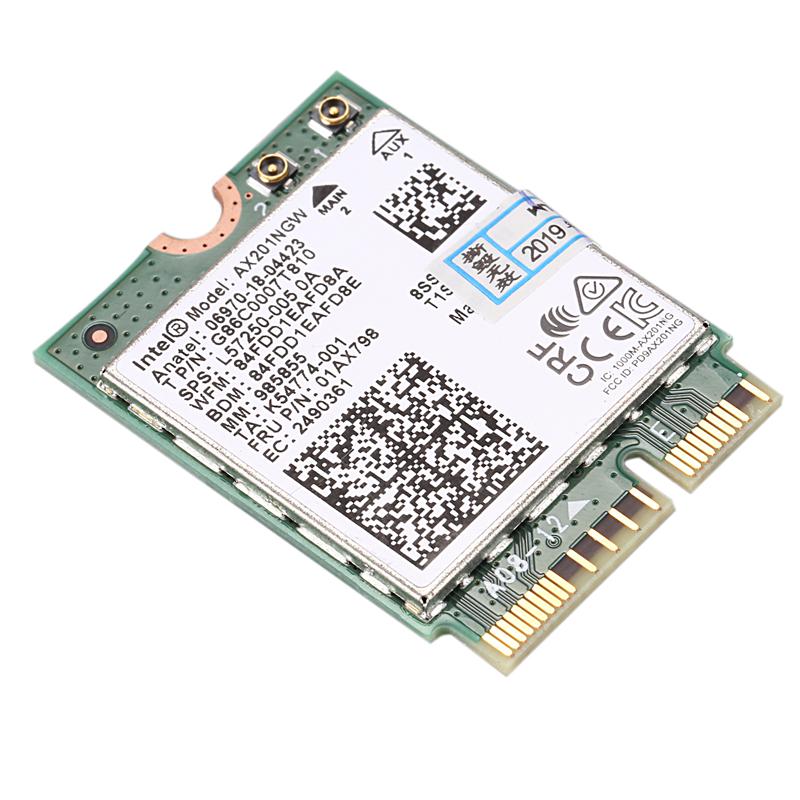 Buy For Intel Wi-Fi 6 AX201 Bluetooth 5.0 Dual Band 2.4G/5G Wireless ...