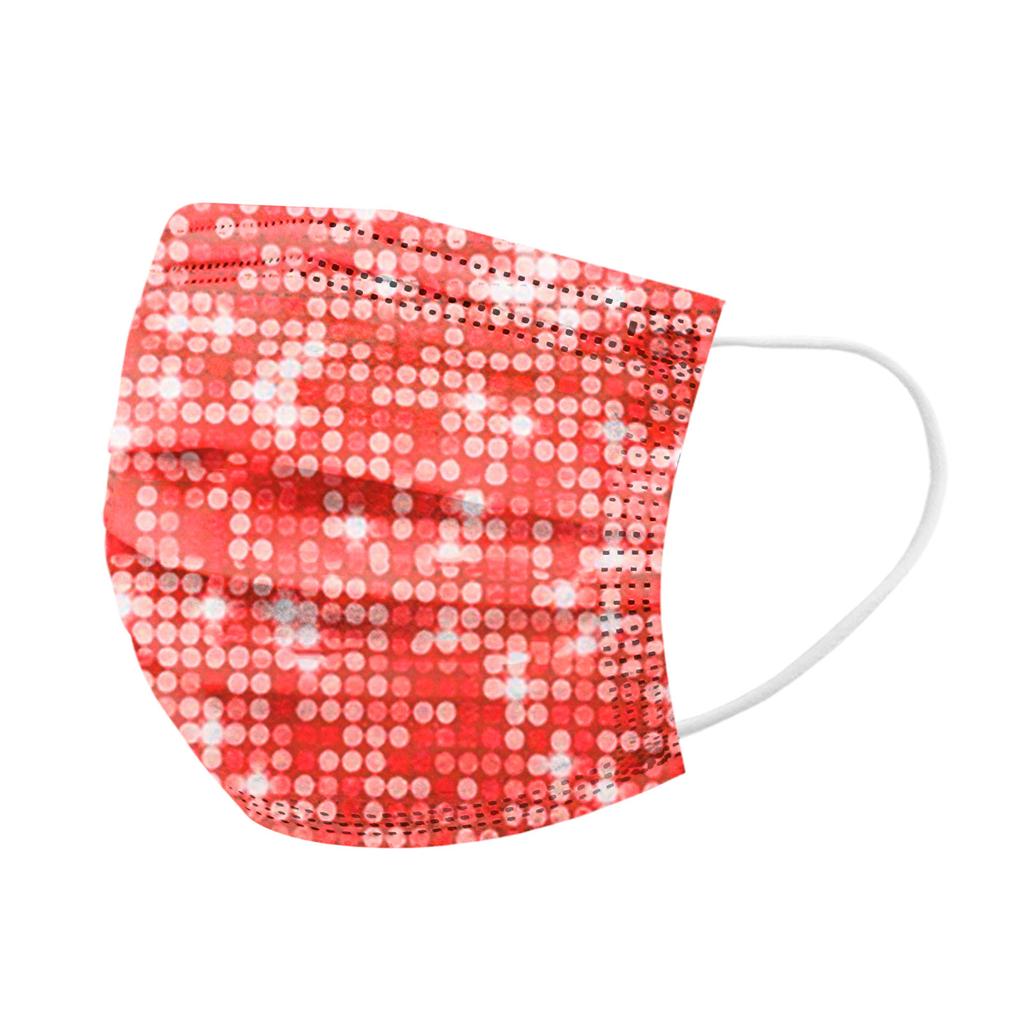 Buy 50pcs Disposable Protective Mask Color Printing Three-layer Mask ...