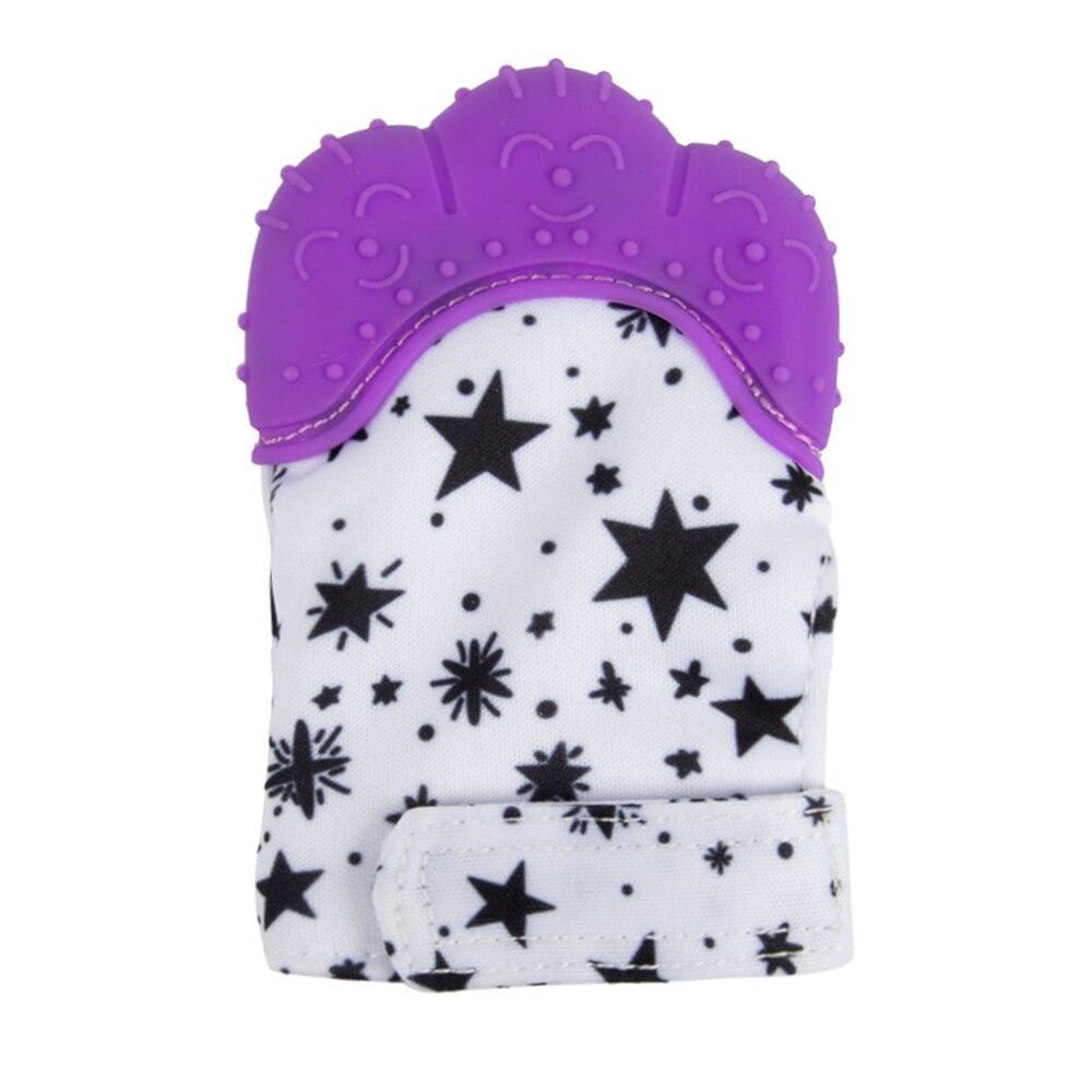 Buy Baby Silicone Mitts Teething Mitten Glove Sound Teether Newborn ...