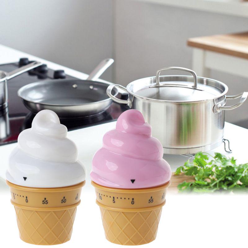Ice Cream Mechanical Kitchen Timer Cooking Countdown Timer Clock ...
