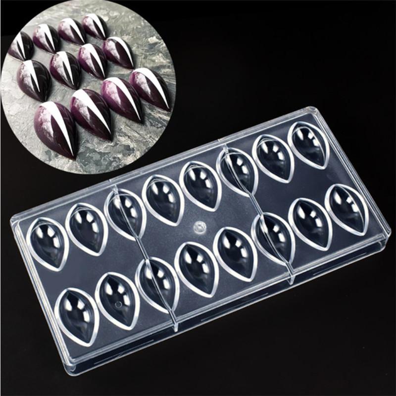 Buy Kitchen Lotus 3D Chocolate Molds Olive Shaped Chocolate Mould Candy ...