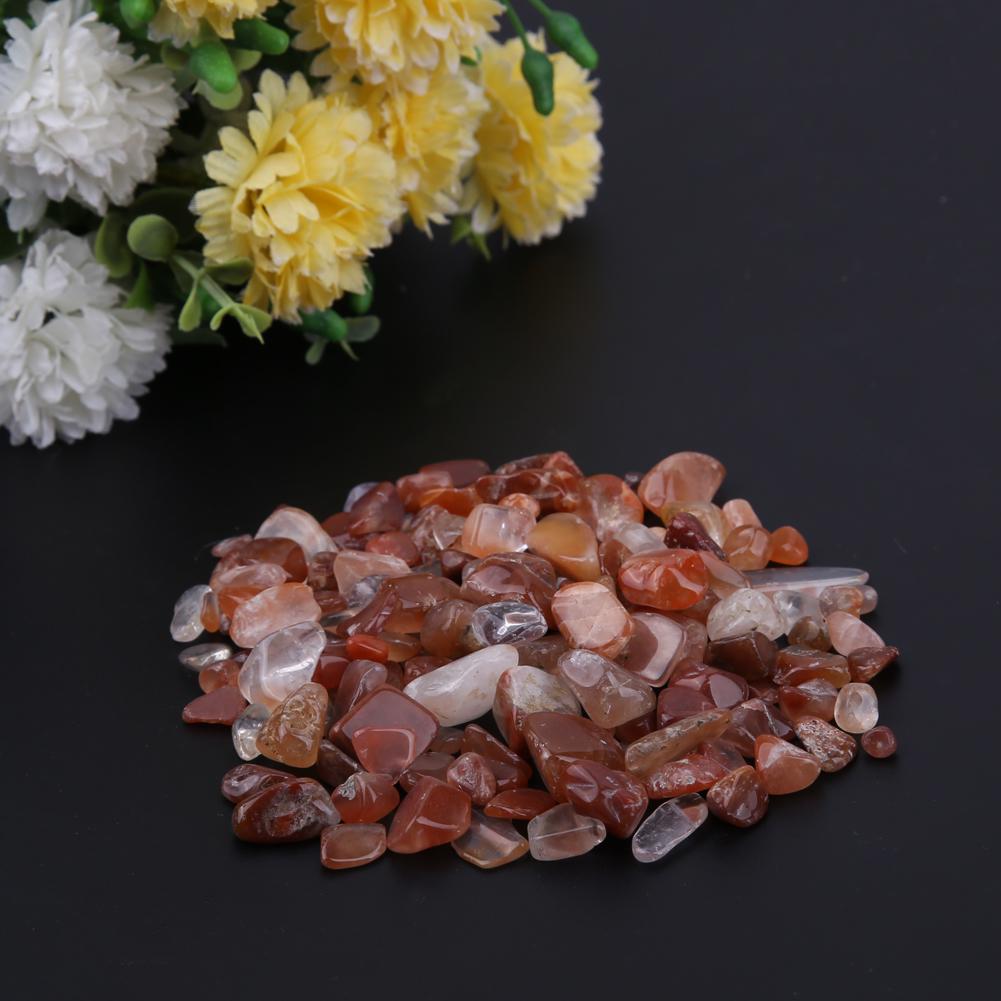 Buy 7-9mm100g AAA+Natural Red Hair Quartz Crystal Stones Chakra Healing ...