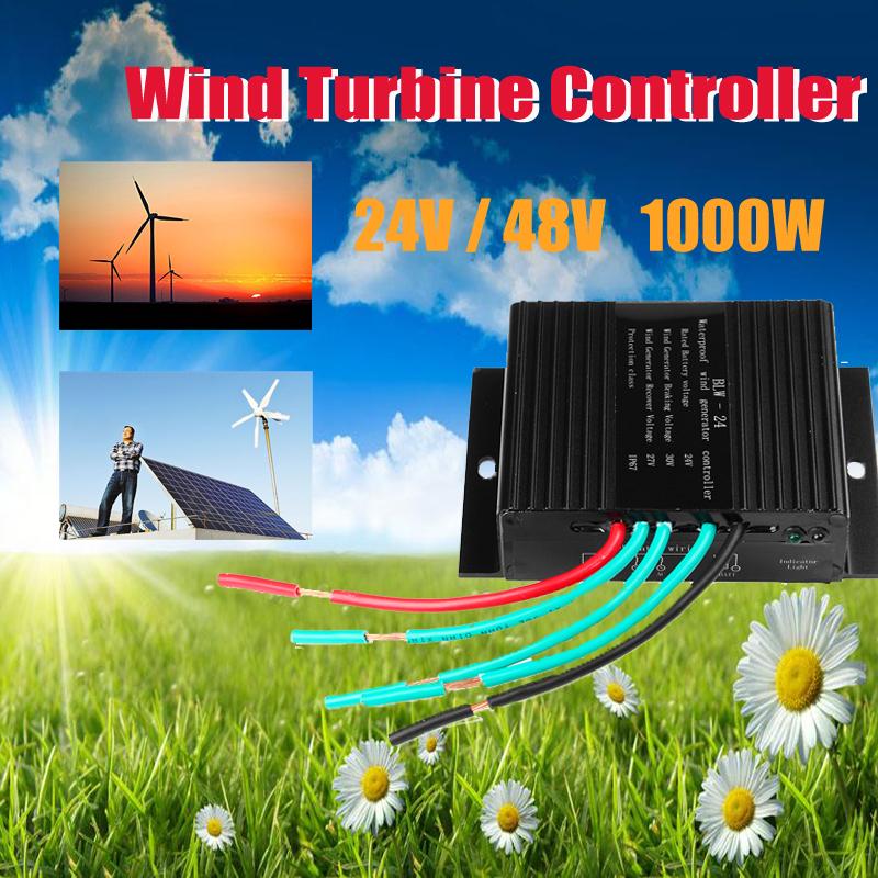DC 48V/24V Wind Turbines Generator Waterproof Battery Charge Controller ...