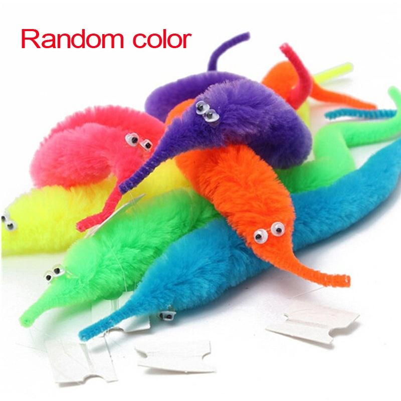 Buy 5/10/20/30Pcs Magic Worm Toys Wiggly Twisty Fuzzy Worm Trick Toys ...
