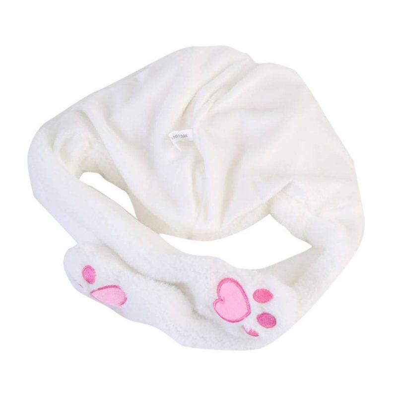 Buy Novelty Plush Luminous Moving Rabbit Ears Hat Fluffy Cute Rabbit ...