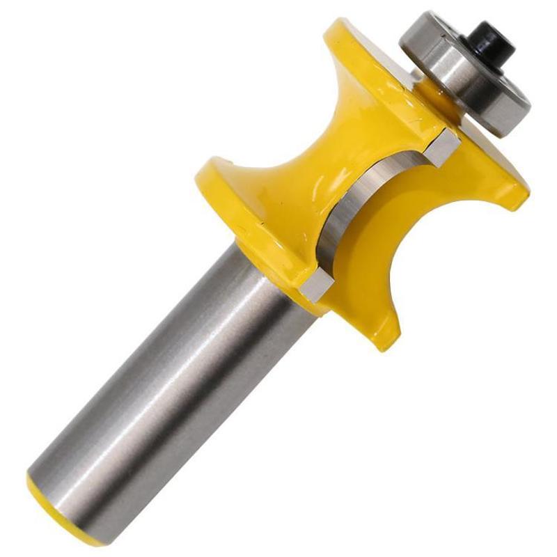 8mm Shank Half Round Bullnose Router Bit Bearing Woodworking Milling ...
