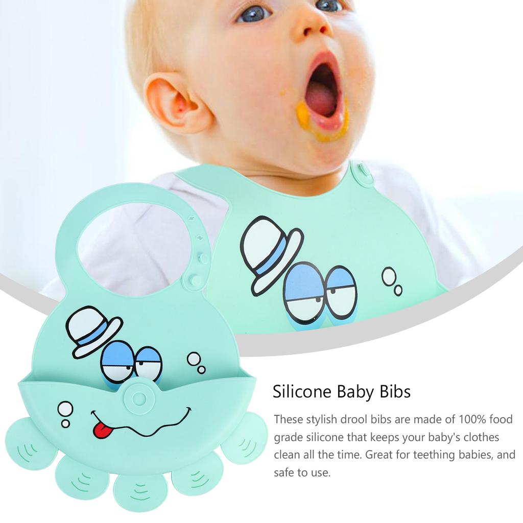 Buy Waterproof Soft Adorable Practical Bib Burp Cloth Silicone Bibs ...