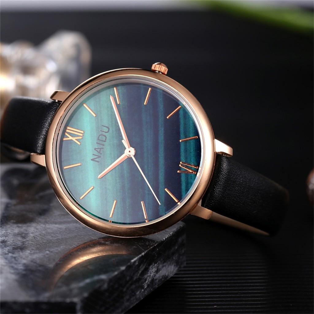 Buy Trendy Belt Striped Watch Female Temperament Wild Quartz Female ...