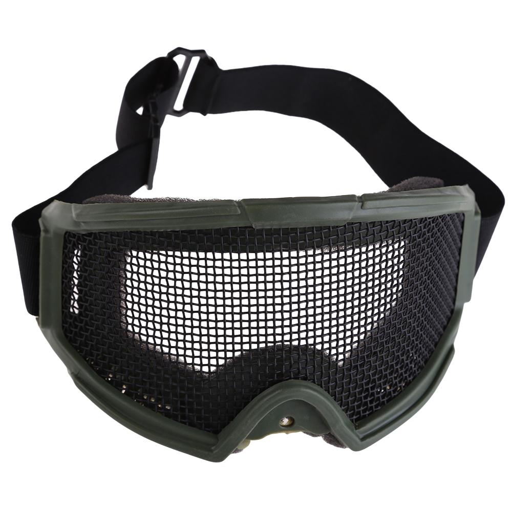 Buy Hunting Airsoft Tactical Eyes Protection Metal Mesh Pinhole Glasses ...