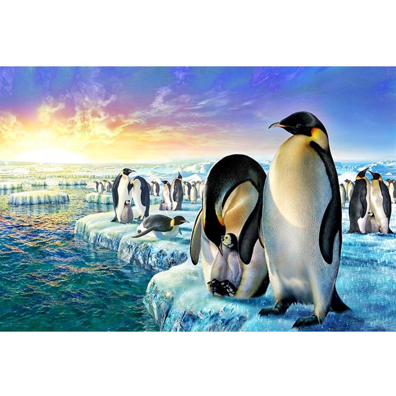 Buy 5D DIY Diamond Painting "Animal Penguin" Embroidery Cross Stitch ...
