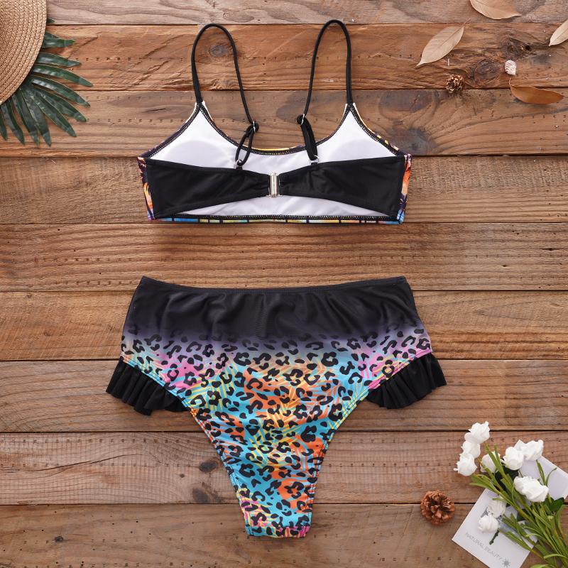 Buy Fashion Print Bikini Set Sexy Swimwear Bikini Set High Waist Bikini ...