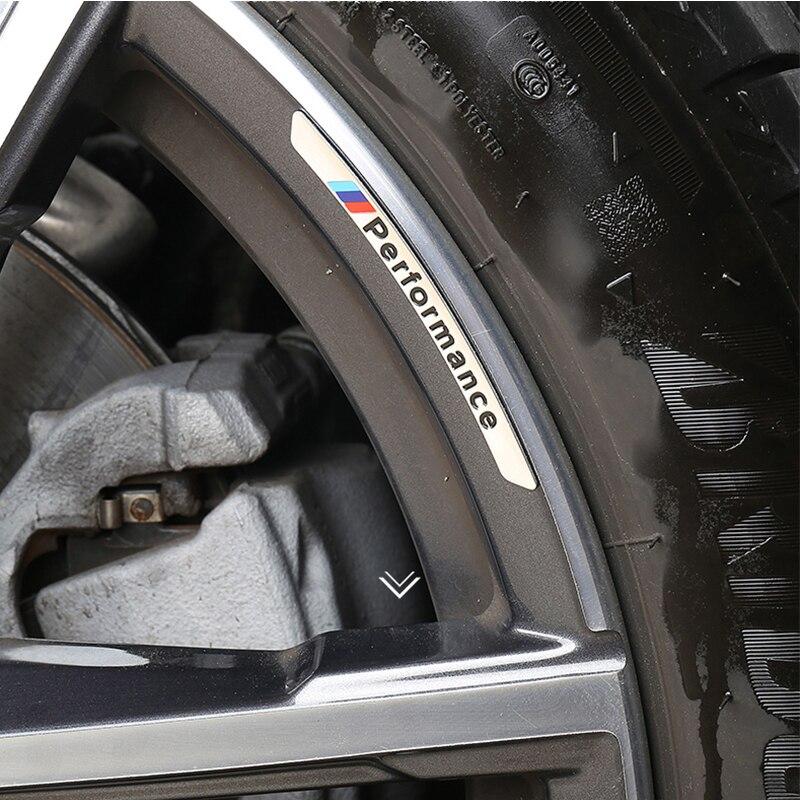 Buy 4pcs Performance Wheels Rims Racing Car M Stickers For BMW G30 G31 ...