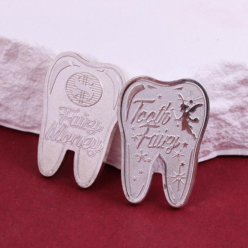 Tooth Fairy Coins For Children Silver Plated Medal Embossed Collectible ...