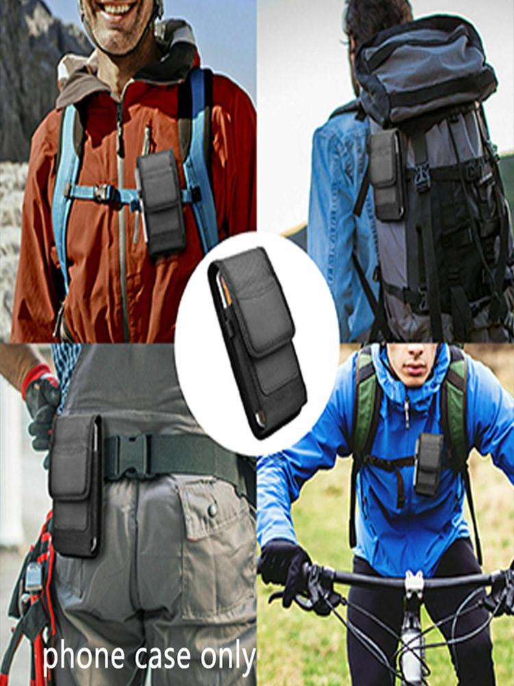 Buy Smartphone Case Belt Clip Mobile Phone Bag Holster Genuine Leather ...