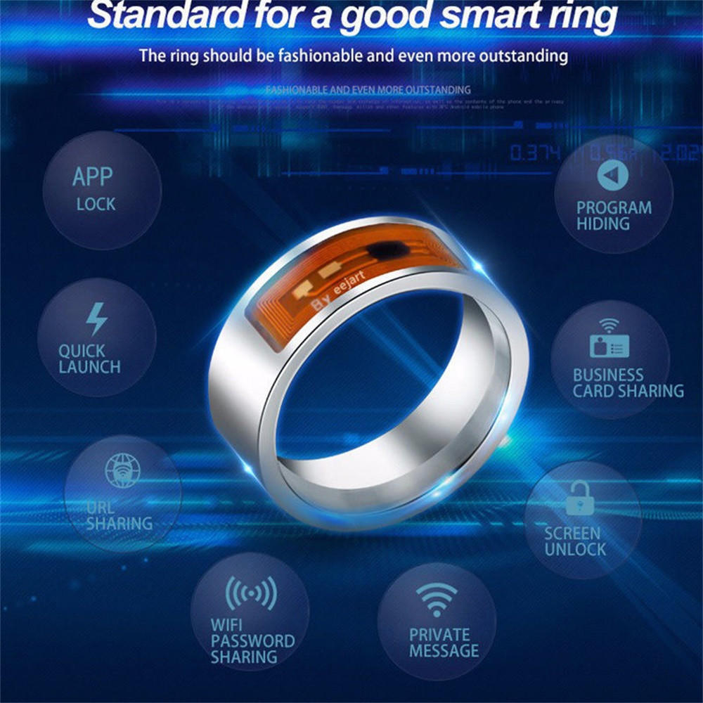 NFC Multifunctional Waterproof Intelligent Ring Smart Finger Digital ...