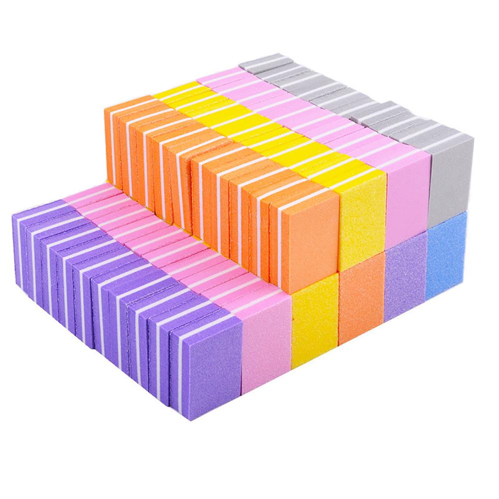 Buy 50pcs Mini Nail File Sponge Nail File Cushioning Block Sanding ...