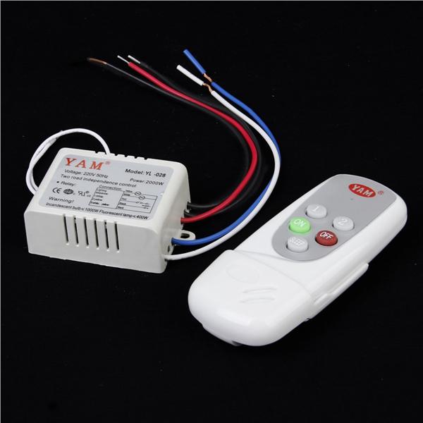 Buy YL-028 AC 220 50Hz 2-Ways ON/OFF/SLEEP Digital Wall Teleswitch with ...