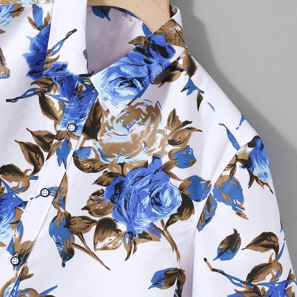 Buy Fashion Mens Color Lump Chest Pocket Short Sleeve Round Hem Loose ...