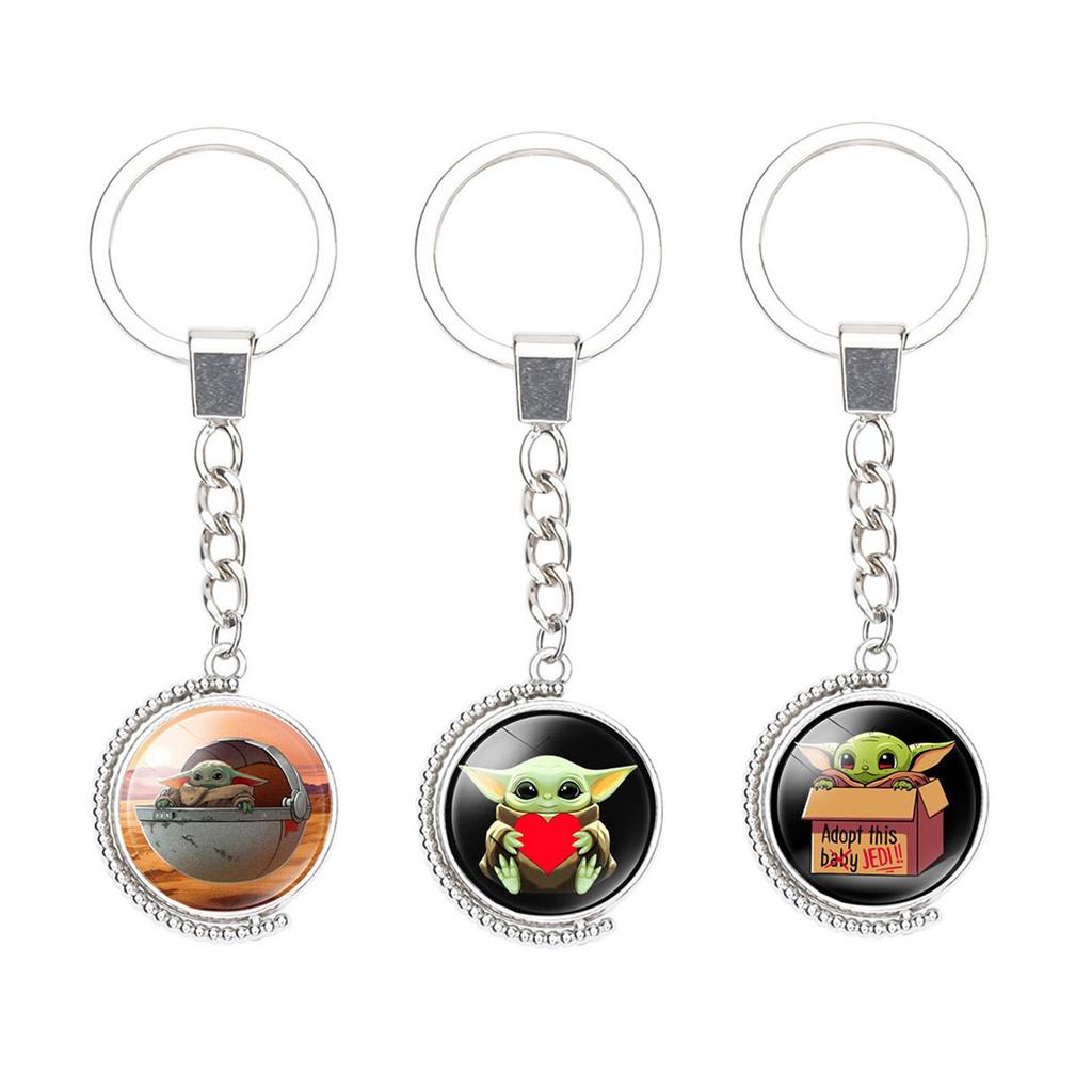 Cumpără Rotating Keychain Double-sided Pendant for Decoration Gift la ...