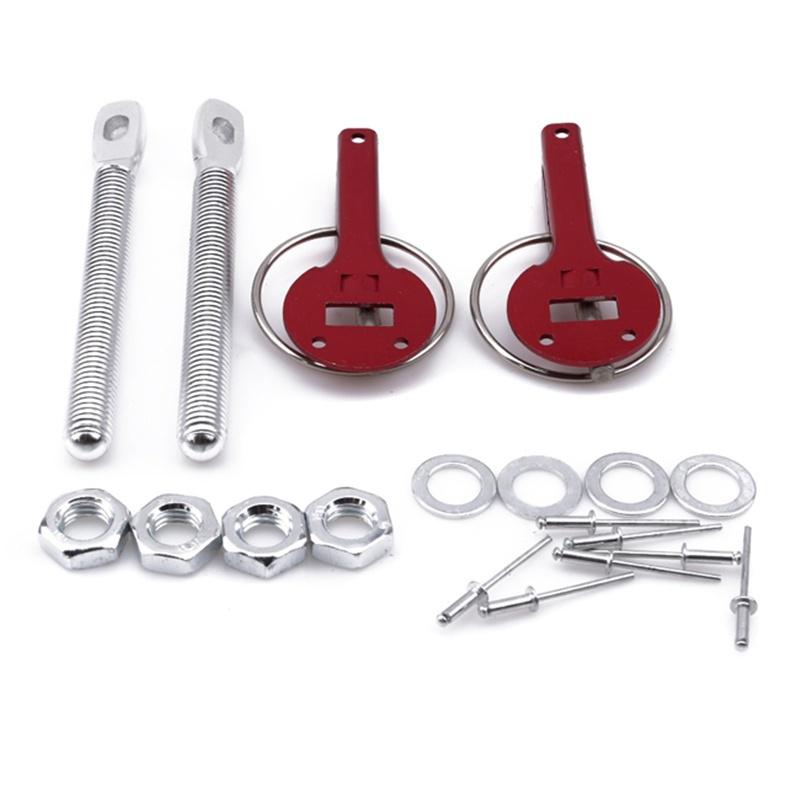 Buy Mount Hood Pin Bonnet Lock Kit 2pcs/set Cars Universal Aluminum ...