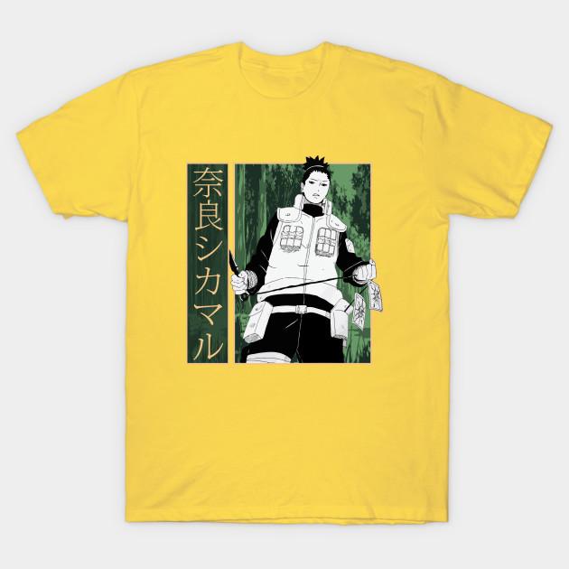 Buy Men Premium Cotton Harajuku T Shirt Shikamaru Naruto Print Men's ...