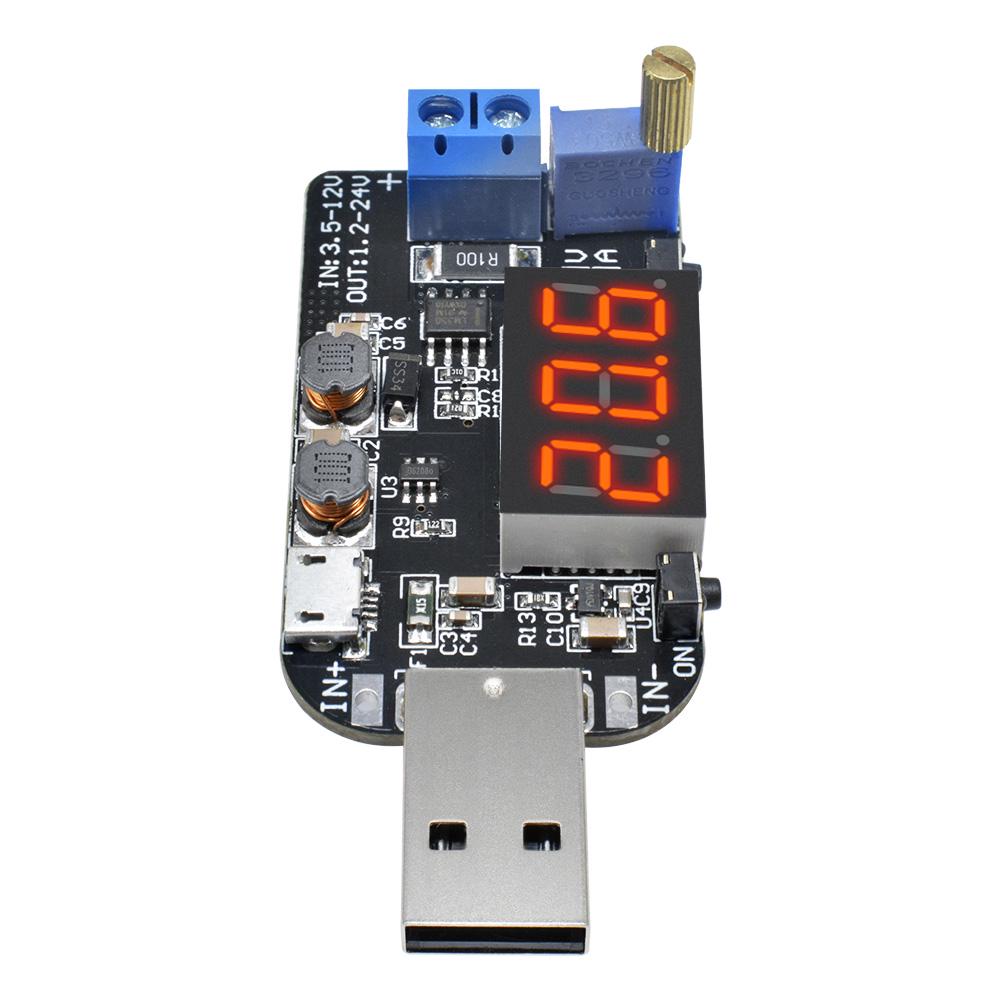 Buy Micro USB With Current 5V To 3.3V 9V 12V 18V 24V Adjustable Buck ...