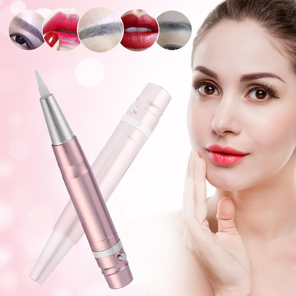 Buy 2Types Eyebrow Lip Eyeliner Tattoo Machine Semi Permanent Makeup ...