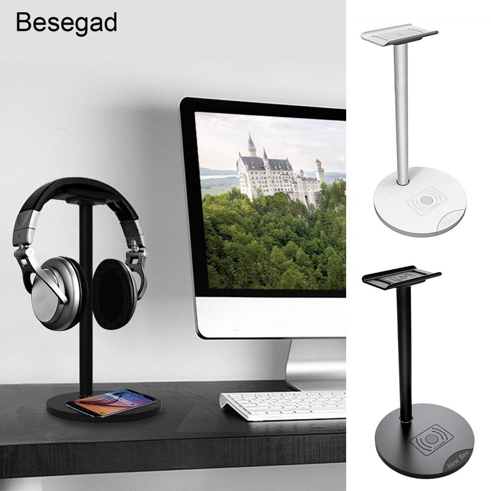 Buy 2 in 1 over-ear Headphone Stand Rack Earphone Bracket Hanger ...