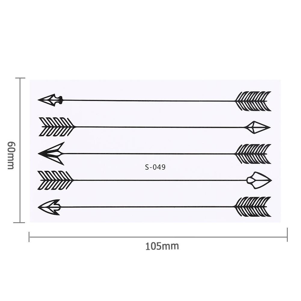 Buy Arrow Body Art Tattoo Stickers Waterproof Water Transfer Temporary ...