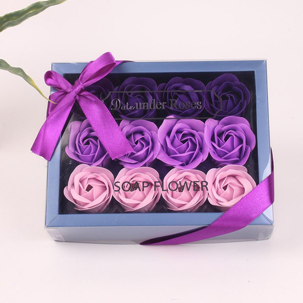 Luxus handgemachte Seife Blumenstrauß Rosen Nelken Geschenk BoX ...
