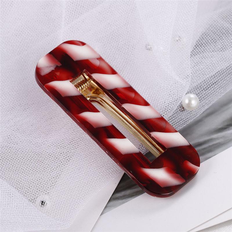 Buy Pattern Square Hairpin Fashion Women Hair Clip Women Girl Hair ...