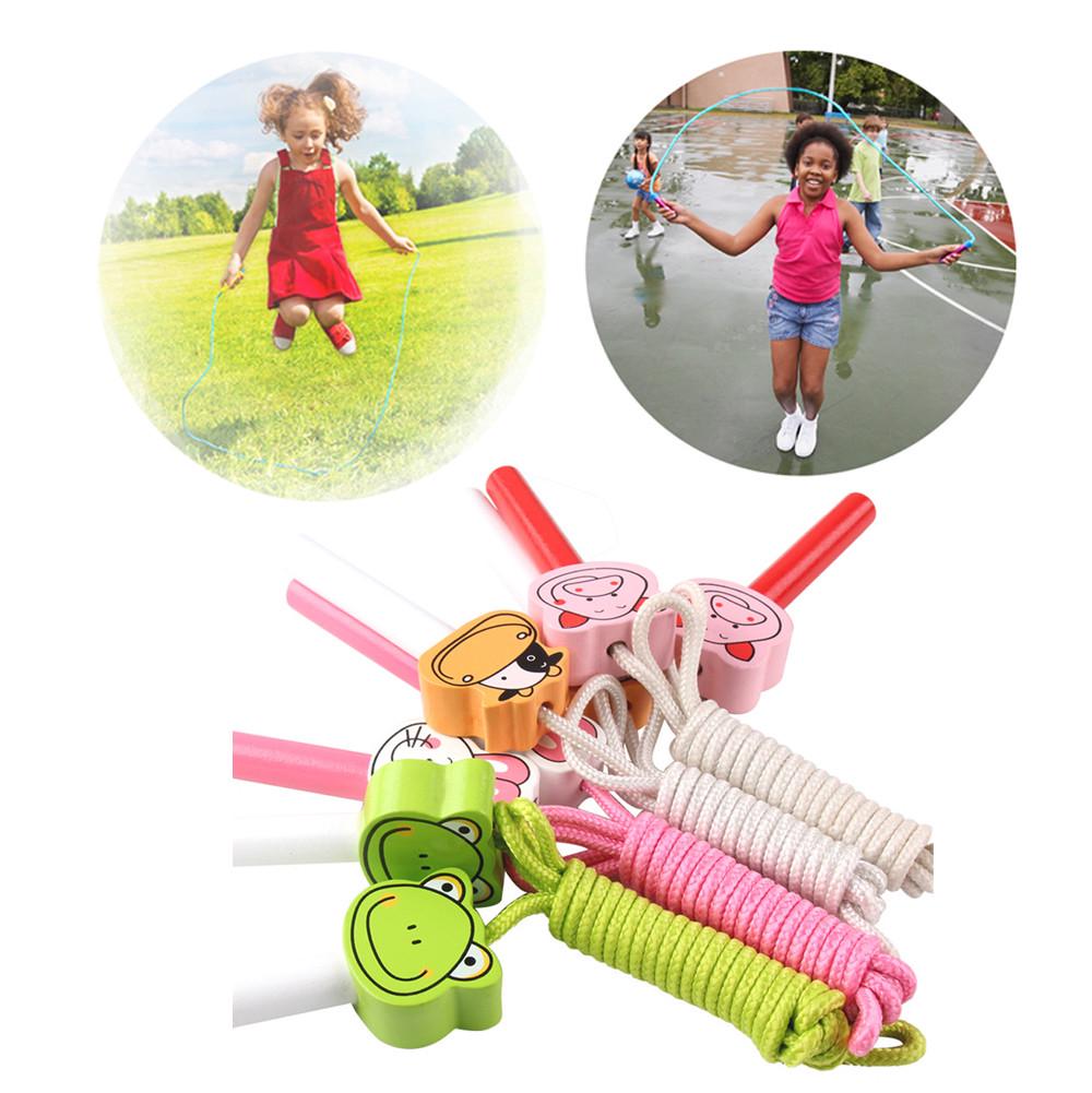 Buy 2.4 Meter Cartoon Wooden High Quality Handle Jump Rope Toy at ...